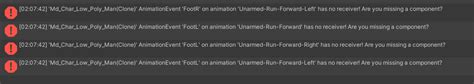 unity game engine animation has no reference stack overflow