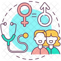 Gender Responsive Approach Icon Download In Colored Outline Style