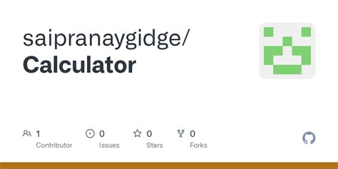 GitHub Saipranaygidge Calculator