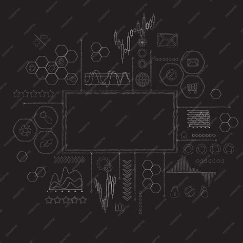 Premium Vector Digital Graph Chalkboard Background