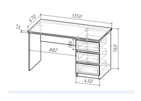 «Стол письменный Бостон СП 001 дуб крафт серый кашемир купить в интернет магазине 411 руб
