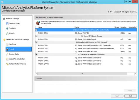 pdw firewall configuration parallel data warehouse microsoft learn