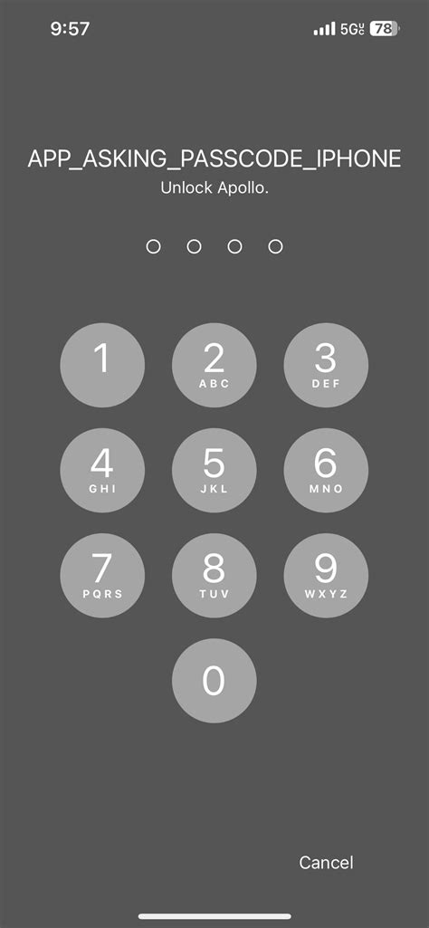 App Asking Passcode Iphone R Apolloapp