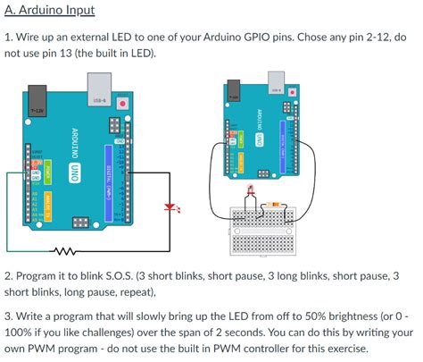 Wire Up An External LED To One Of Your Arduino Chegg