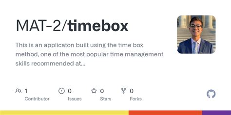 Github Mat 2timebox This Is An Applicaton Built Using The Time Box Method One Of The Most