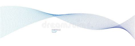Light Blue Abstract Background Vector Wave Of Flowing Particles Curvy Lines Of Dots In Motion