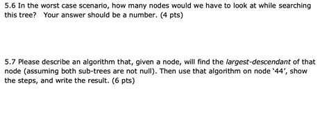 solved the following questions refer to the binary search