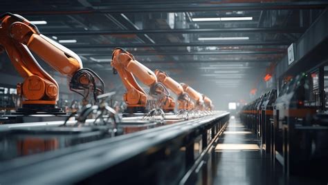 Premium Photo Revolutionizing Manufacturing Future Ready Robots Arms In An Industrial Factory