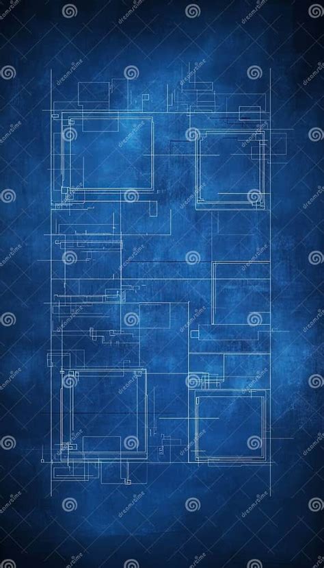 Circuit Diagram Blueprint On Blue Background Electronics Engineering