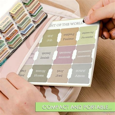 Qianmen8phalphabet Index Labels Bible Classification Bookmarks Waterproof And Writable