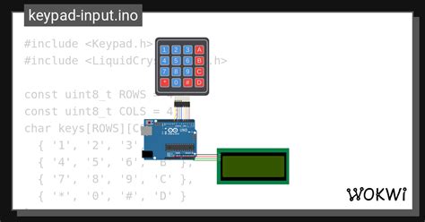 Keypad Test Wokwi ESP STM Arduino Simulator
