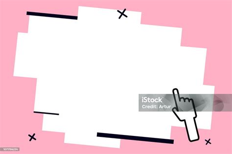 평면 디자인 비즈니스 벡터 일러스트 레이 션 빈 복사본 공간 텍스트 광고 웹사이트 프로 모션에 대 한 Esp 절연 오른손 집게