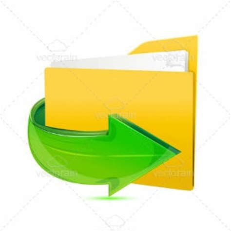 Folder Icon With Glossy Arrow Freevectors