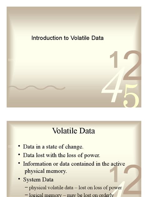 4 Collecting Volatile Data Pdf Computer Data Storage Operating System