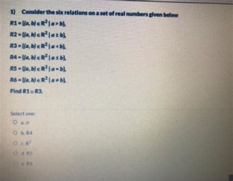 solved a b С determine whether the relation represented by