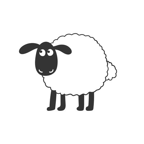 Lamb Cute Drawn Lamb Sketch Drawing For Design Vector Image 17087200