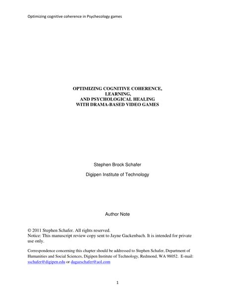 Pdf Optimizing Cognitive Coherence
