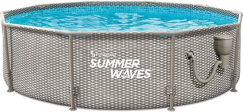 Summer Waves 10 X 30 Round Metal Frame Above Ground Pool Set