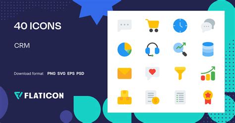 Crm Icon Pack Color Fill 40 Svg Icons