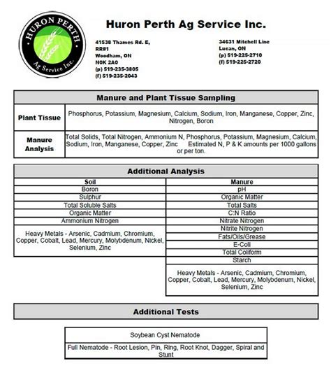 Soil Sampling Huron Perth Ag Service
