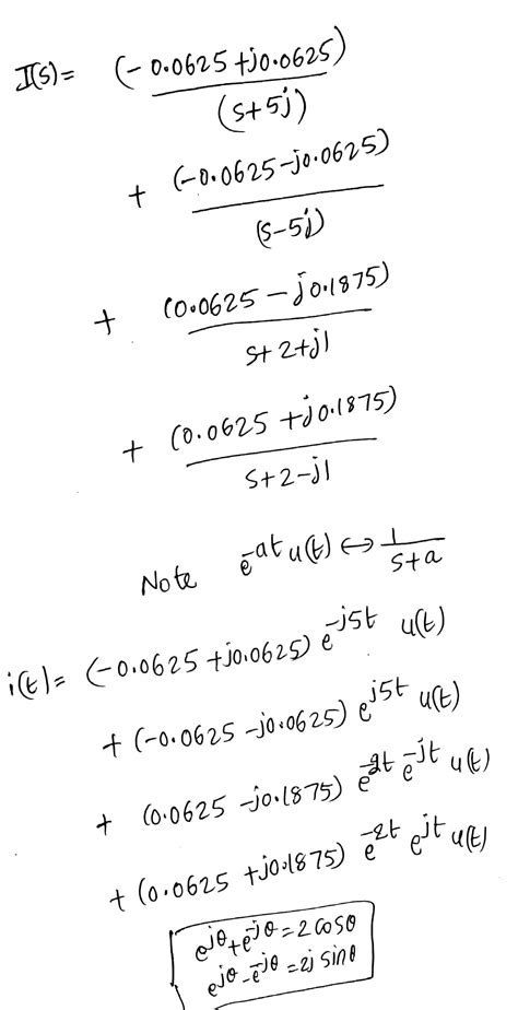 Solved This Is On RLC Circuit Application Of Laplace Transform A Series Course Hero