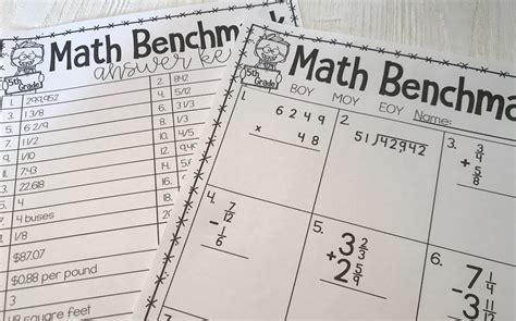 Math Benchmarks What Are They And How Do I Use Them The Primary Gal