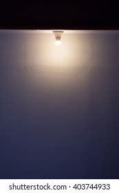 Empty Plain Wall Naked Light Bulb Stock Photo Shutterstock