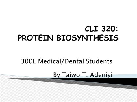 Solution Protein Biosynthesis Studypool