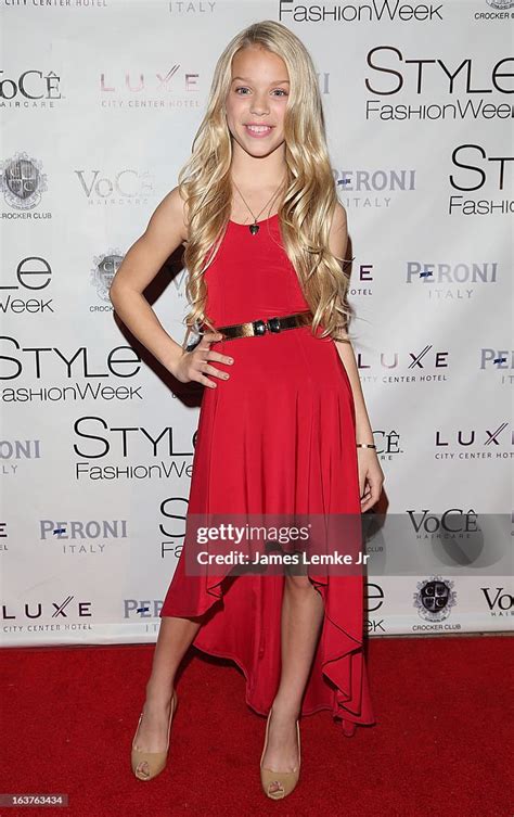 Kaylyn Slevin Attends The 2013 Los Angeles Fashion Week Go Red For