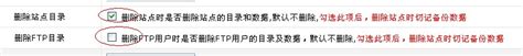 wdcp面版中后台删除站点 FTP说明 蓝鹰博客