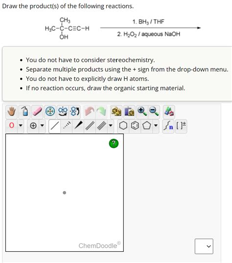 Solved Draw The Product S Of The Following Reactions You