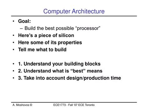 PPT Computer Architecture PowerPoint Presentation Free Download ID 3991865