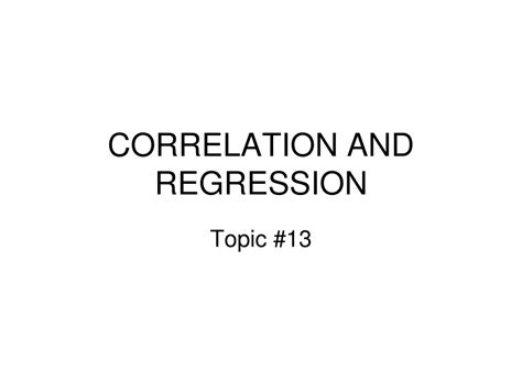 Ppt Correlation And Regression Powerpoint Presentation Free Download Id9068936