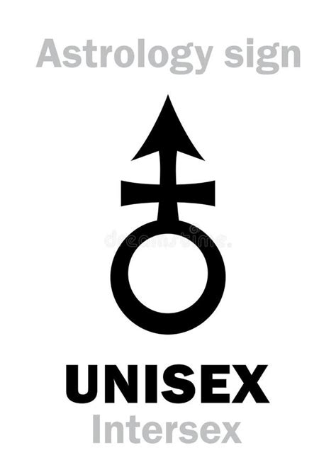 Astrology Unisex Intersex Stock Vector Illustration Of Individual