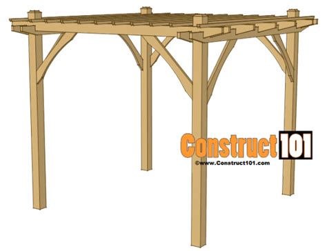 Simple Diy Pergola Plans Free Pdf Download Construct101