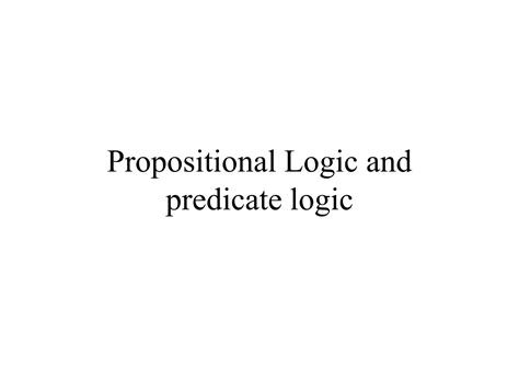 Predicatelogicppt