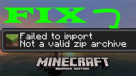 Fix Invalid Zip Archive Minecraft Texture Pack Tutorial 120 Youtube