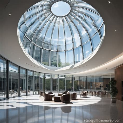 Future Circular Architecture With Floating Structure Stable Diffusion