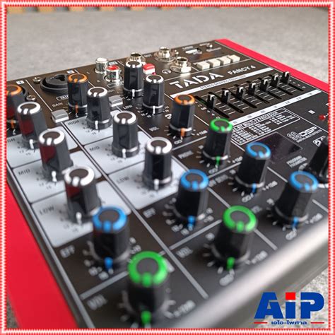 Tada Fancy 4 Mixer สีแดง มิกเซอร์อนาล็อก 4 ช่องสัญญาณ Bluetooth บลูทูธ เอฟเฟคแท้ ธาดา แฟนซี4