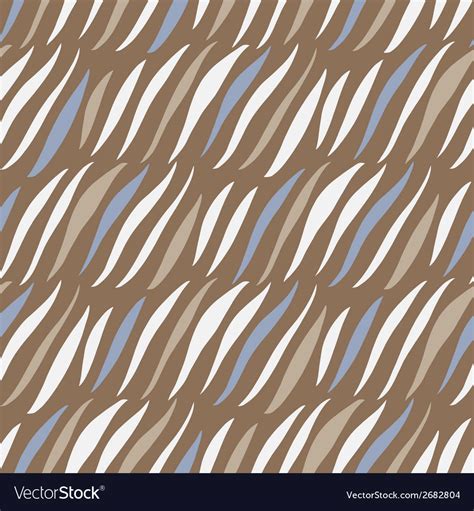 Seamless Pattern With Abstract Geometric Waves Vector Image