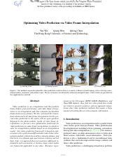 Wu Optimizing Video Prediction Via Video Frame Interpolation CVPR 2022 Paper Pdf Optimizing