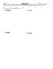 MCV 4U1 Chapter 1 Test Pdf MCV 4U1 Chapter 1 Test Name SPECIAL NOTE All Questions