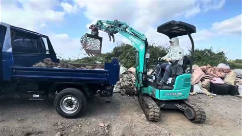 1톤 덤프 돌 상차 Youtube