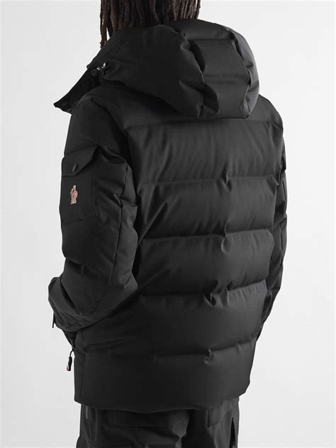 Moncler Grenoble Montgetech Quilted Hooded Down Ski Jacket Black