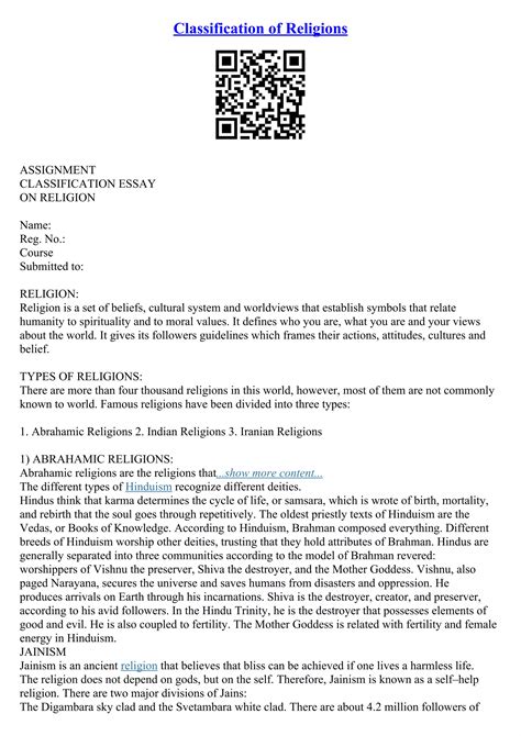 Essay Classification Pdf