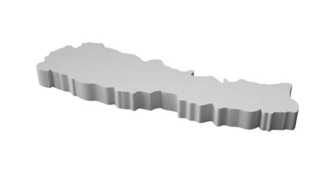 Nepal 3d Map Geography Cartography And Topology 3d Illustration 29227915 Png