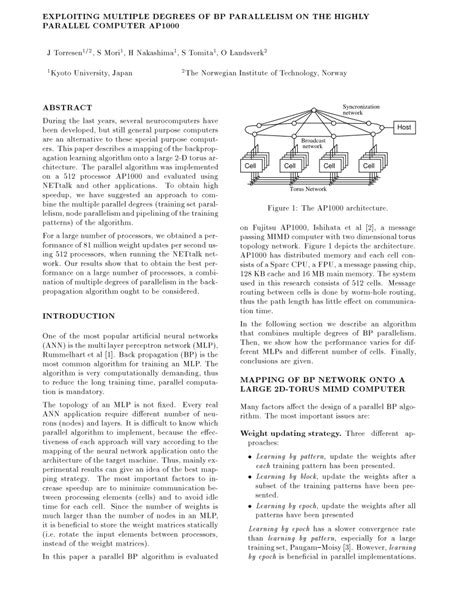 Pdf Exploiting Multiple Degrees Of Bp Parallelism On The Highly