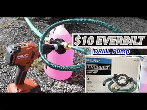 10 Everbilt Transfer Drill Pump Youtube