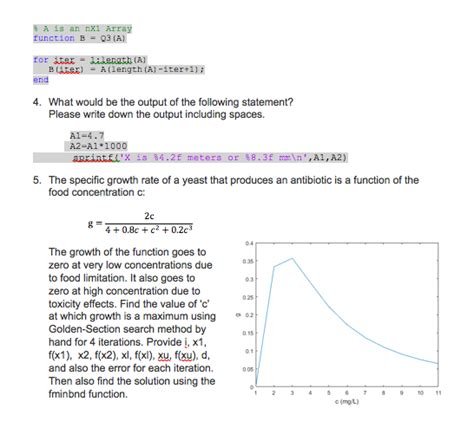 Use The Function Fminsearch To Determine The Chegg