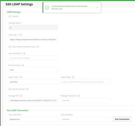 Configuring Jfrog Artifactory To Use Jumpclouds Ldap As A Service